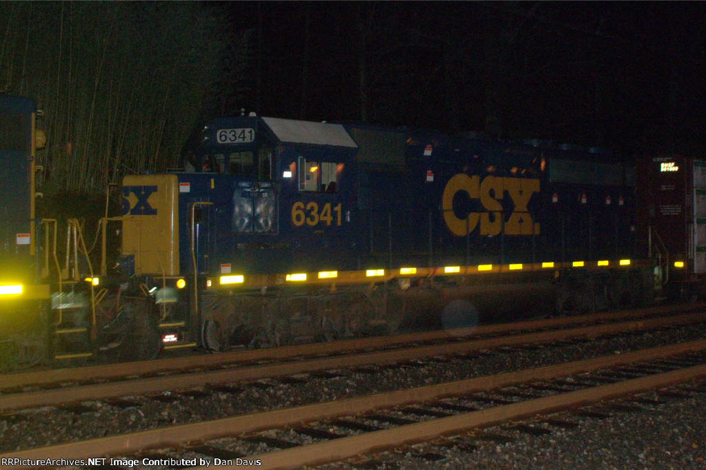 CSX GP40-2 6341 trails on C746-23